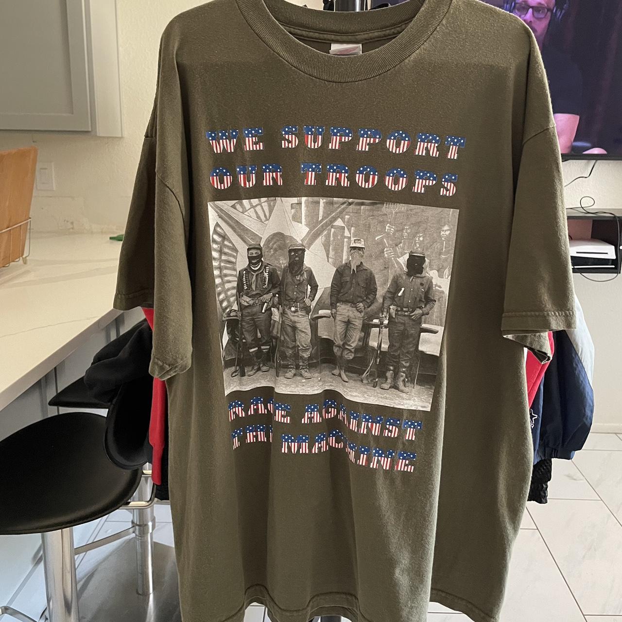 Vintage early 2000s rage against the machine shirt... - Depop