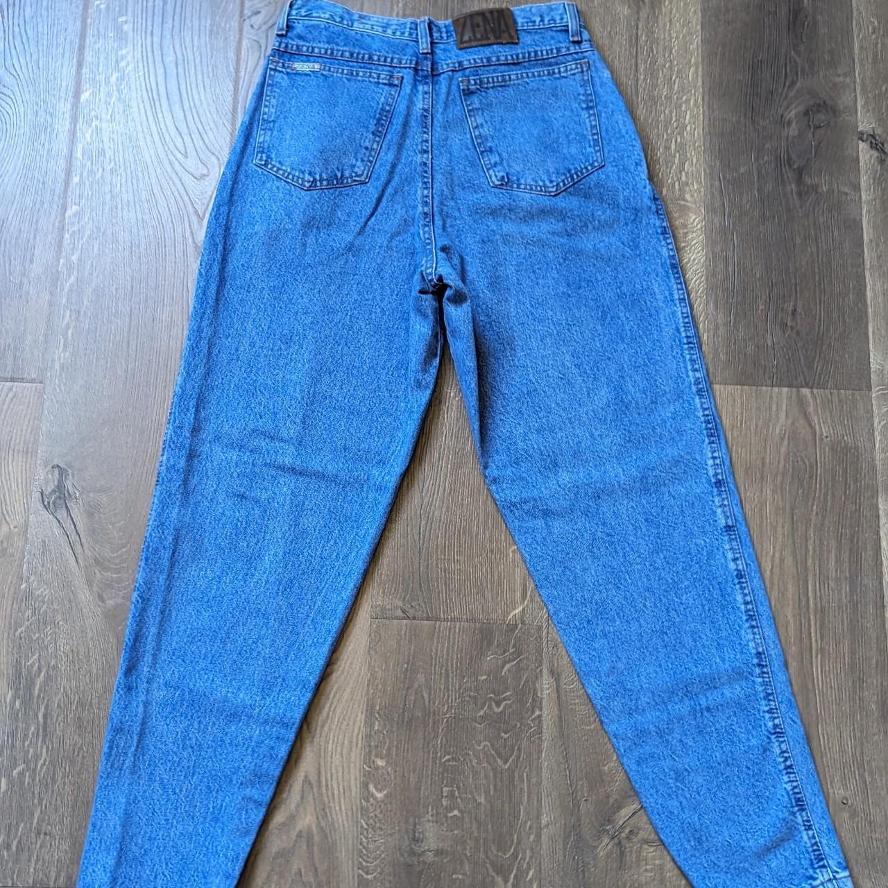 Vintage 1980/90s Zena Jeans Medium Wash High Waisted... - Depop