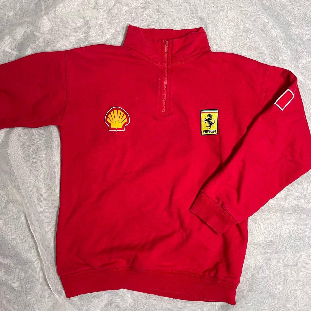 A33 Vintage 90s Ferrari Formula Racing Sweatshirt |... - Depop