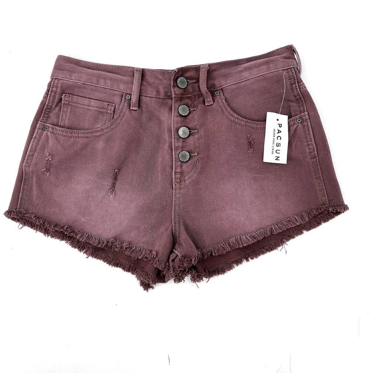 PACSUN Bullhead Denim Dusty Rose High Rise Button... - Depop