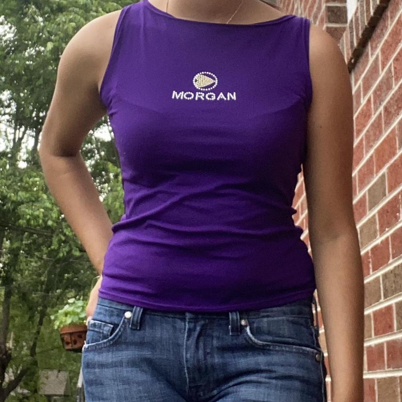 Morgan De Toi Women's Purple Vest | Depop