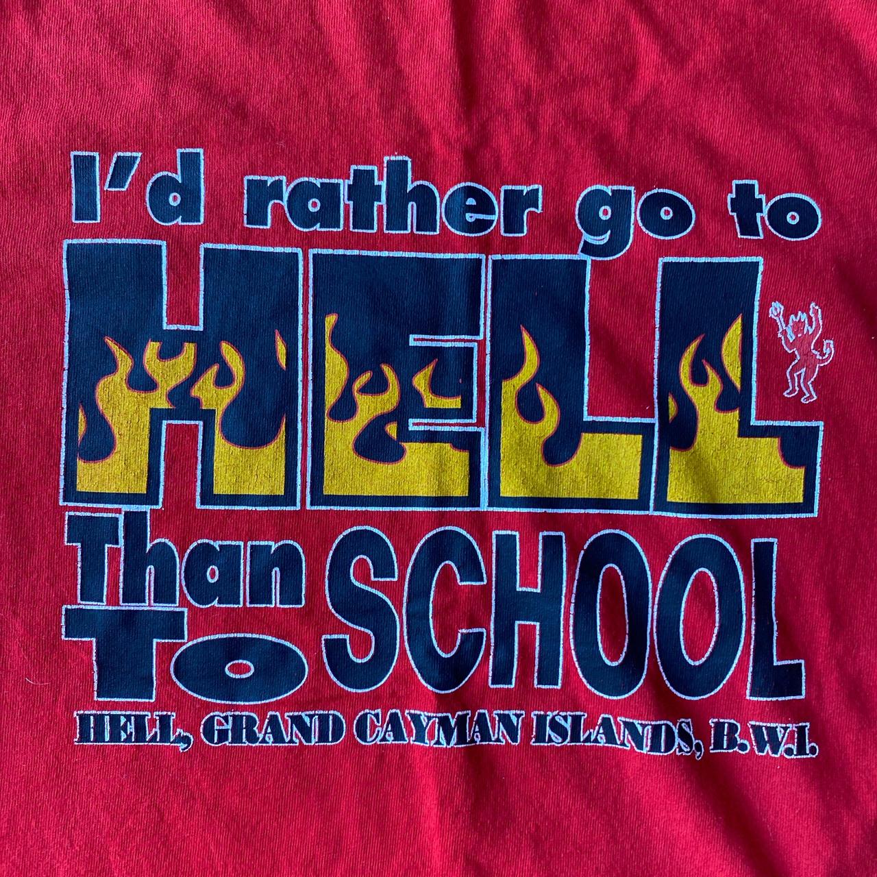 Y2K Funny Quote T-Shirt Hell graphic Great... | Depop