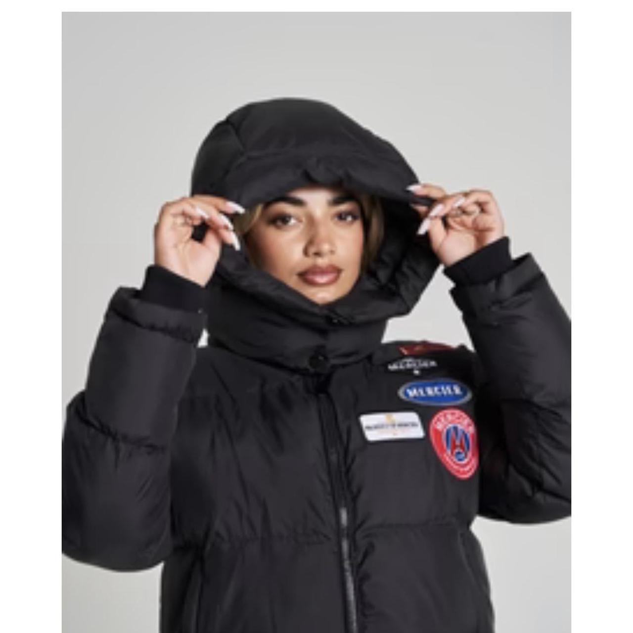 MERCIER cropped puffer badge jacket - -New with... - Depop