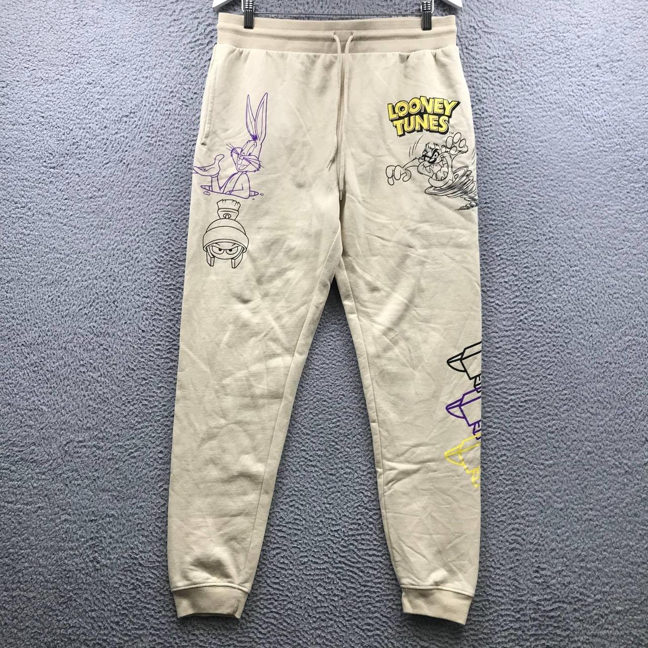 Looney Tunes Taz Bug Bunny Sweatpants Jogger Women's... - Depop