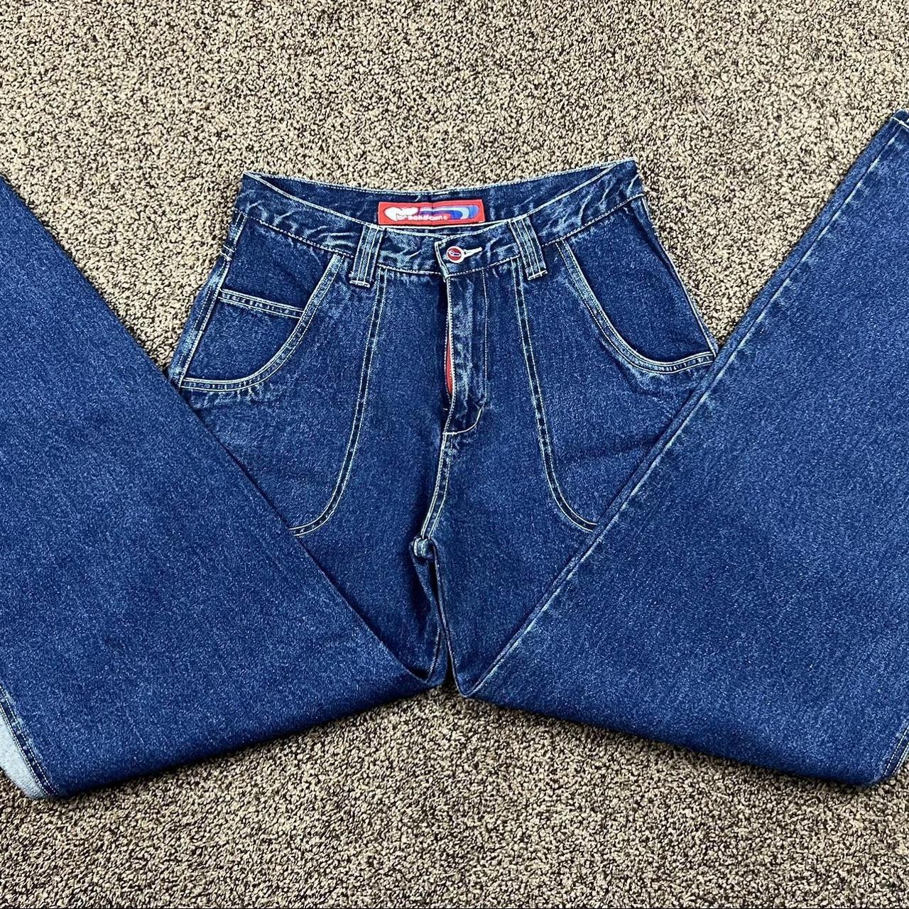 Vintage 90s Rave Pants - Breakdown jeans - flared,... - Depop