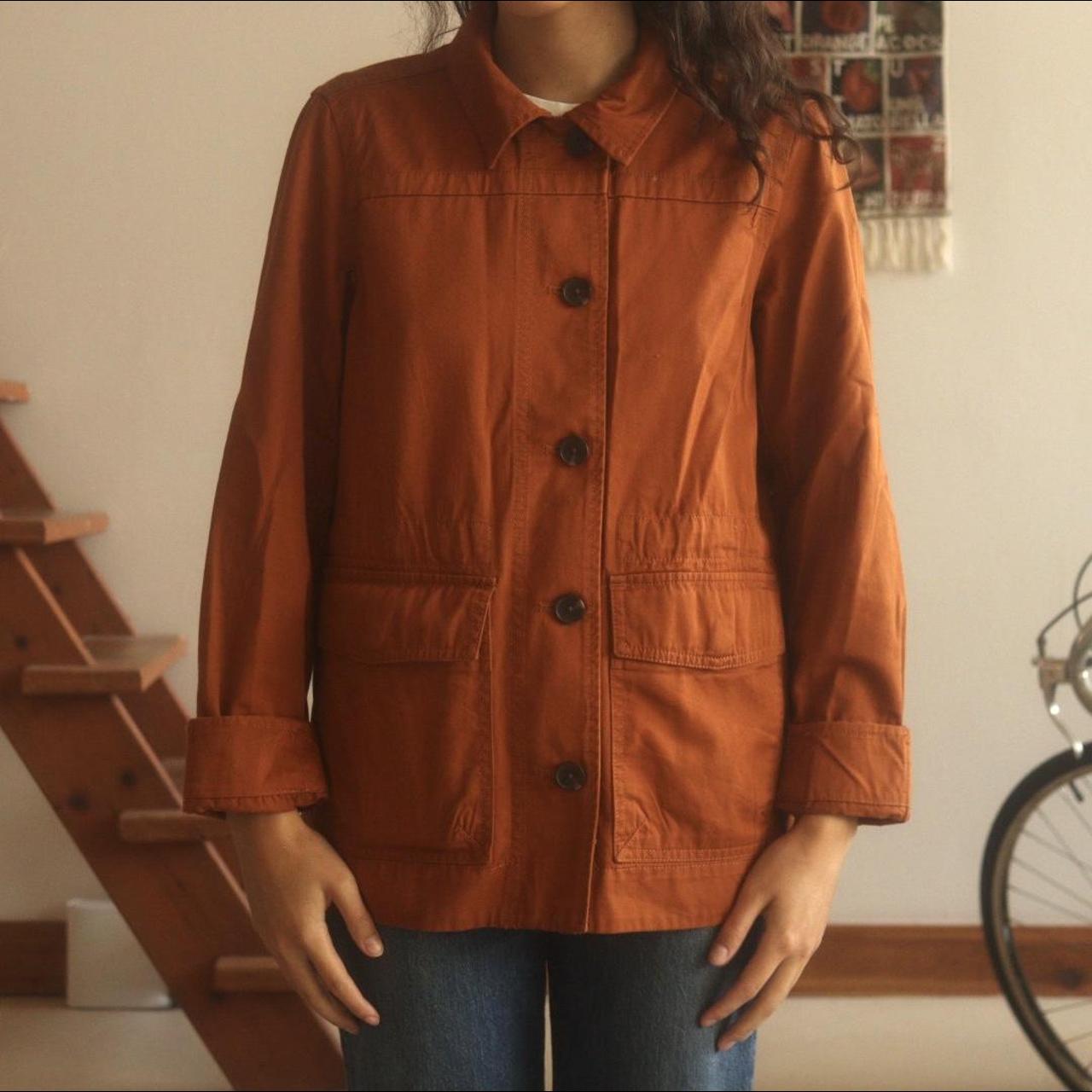 Rust orange chore jacket coat. Synch-able! Free... - Depop