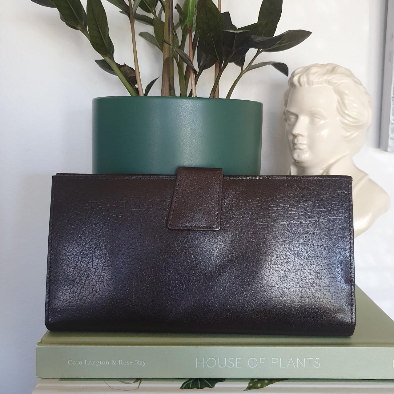 Brown leather wallet Beautiful brown wallet in... | Depop