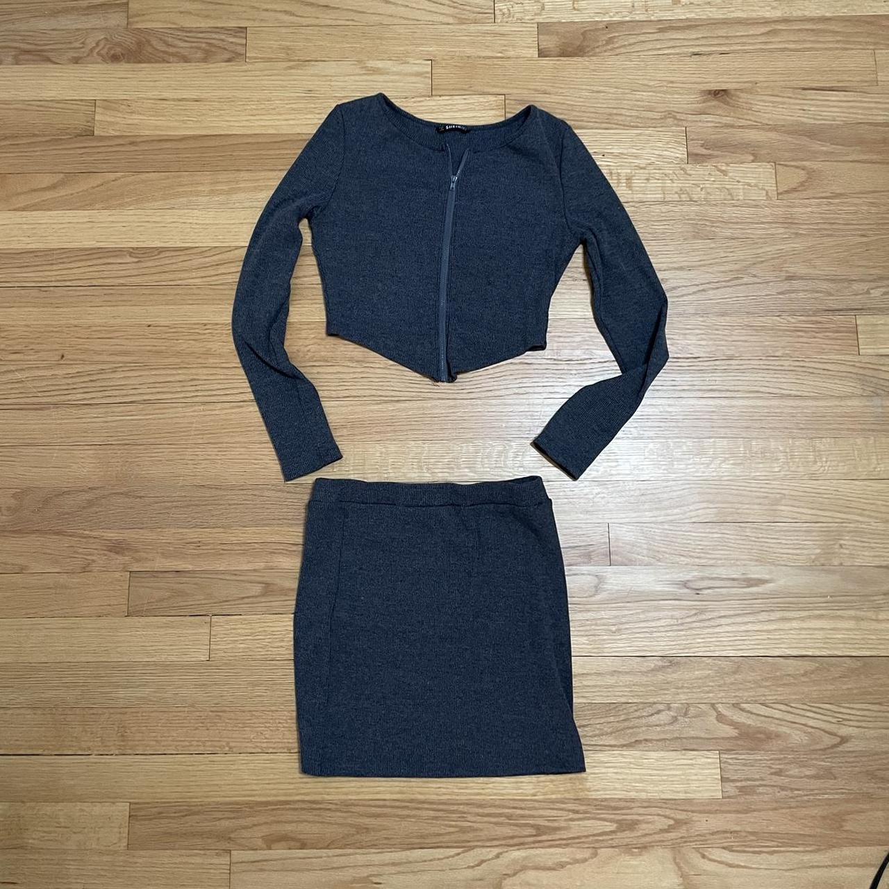 SHEIN Women's Grey Skirt | Depop