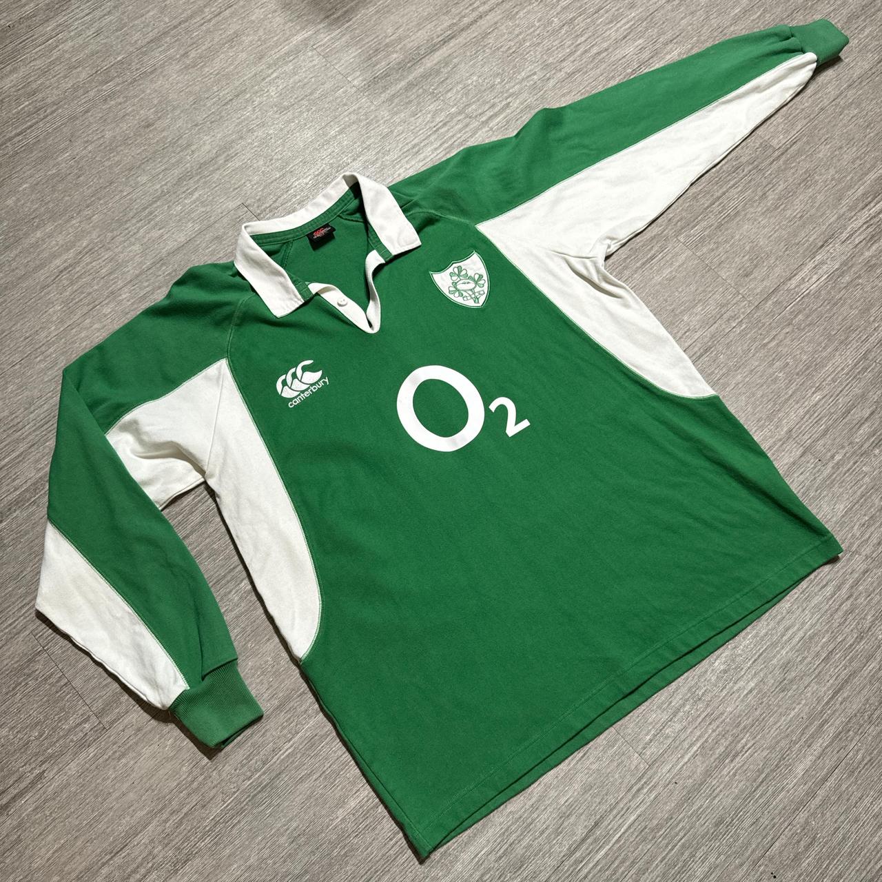 Caterbury of New Zealand Ireland rugby polo/kit 🪓:... - Depop