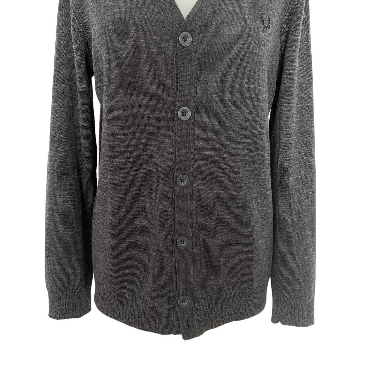 Fred Perry Men's Grey Cardigan | Depop