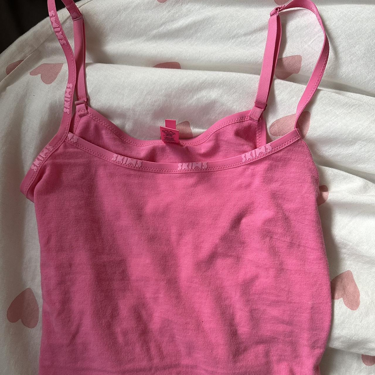 Pink Skims Cotton Logo Tank and Underwear set. Both... - Depop