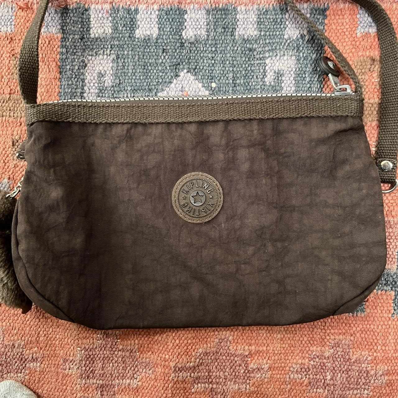 Y2K Kipling brown crossbody bag. Thin straps. Fits... - Depop