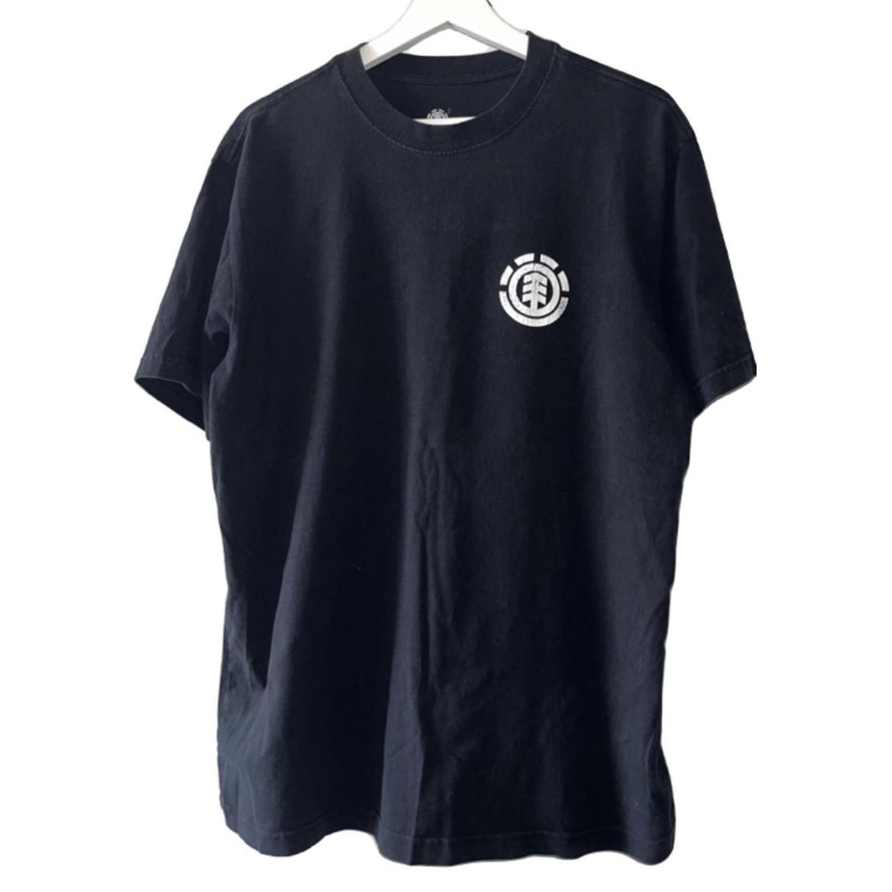 Element Men's Black and White T-shirt | Depop