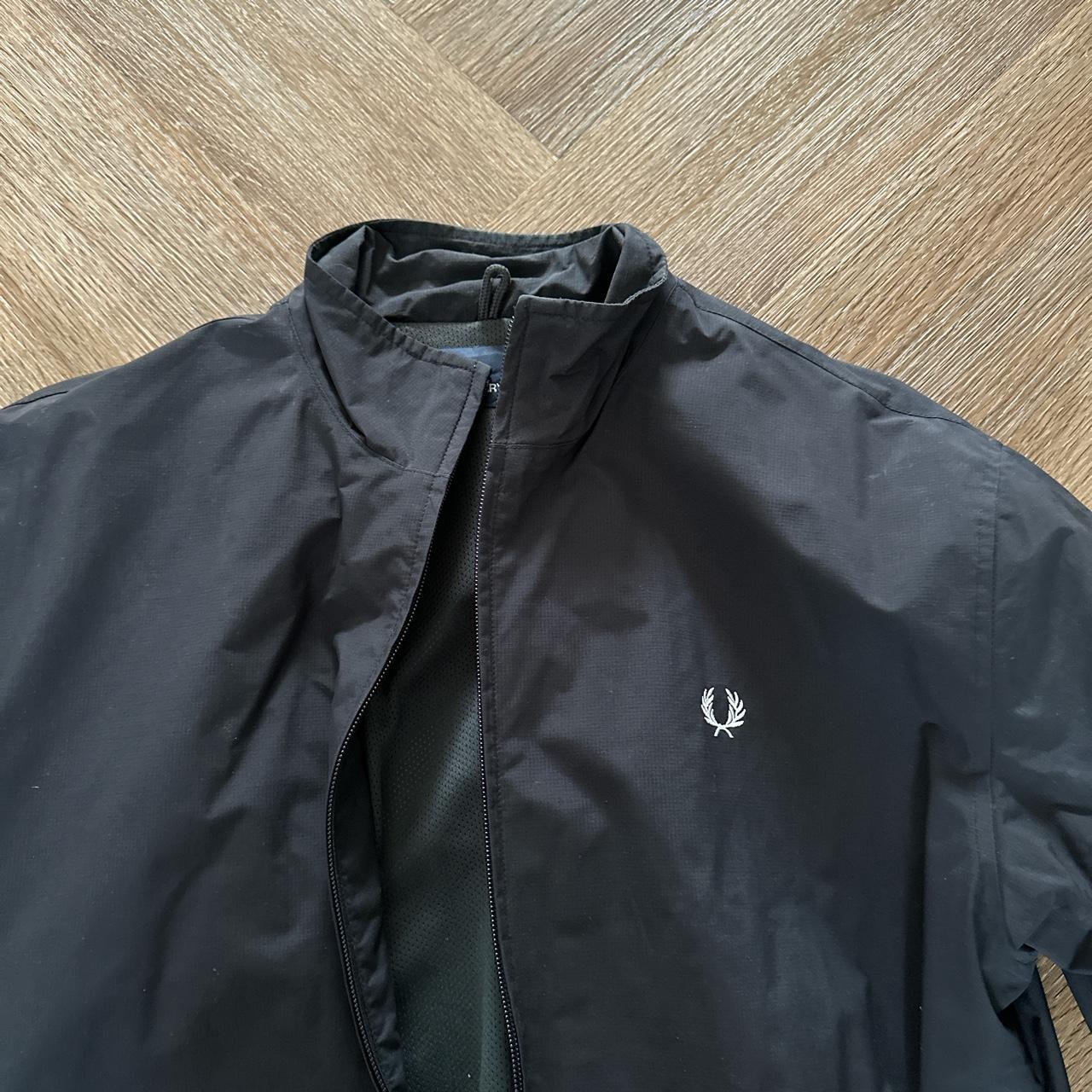 Fred Perry black coat / jacket - in perfect... - Depop