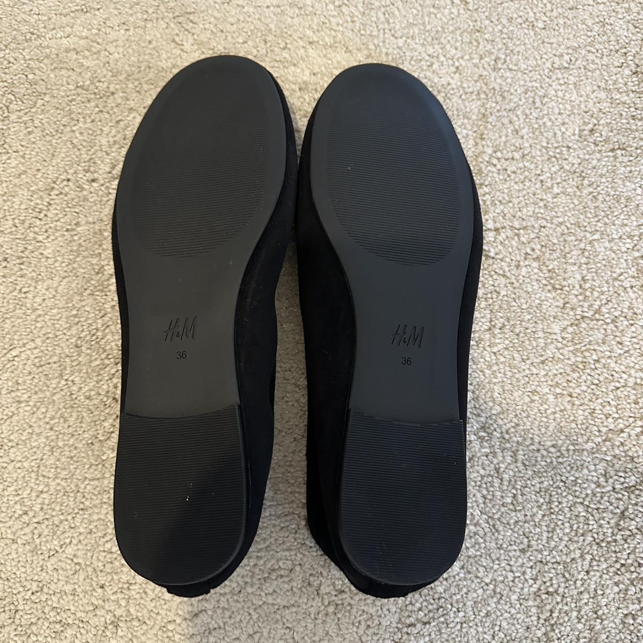 Black H&M ballet flats #balletshoes #blackshoes size... | Depop