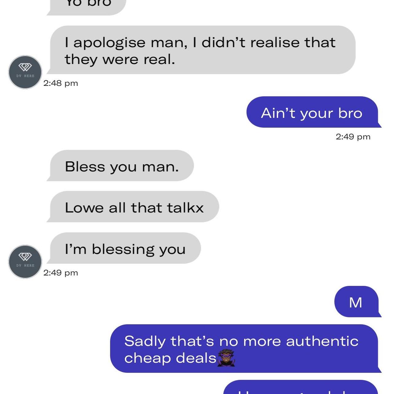 Don’t be this guy (False 1 star review on my account) - Depop