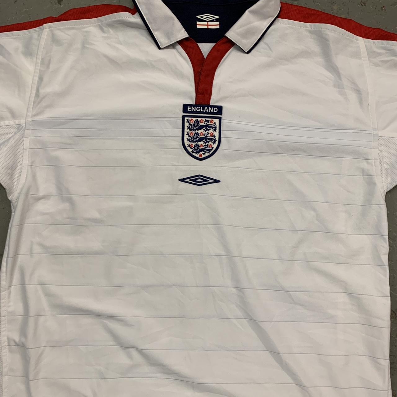 Vintage Umbro England Football Shirt. World Cup... - Depop