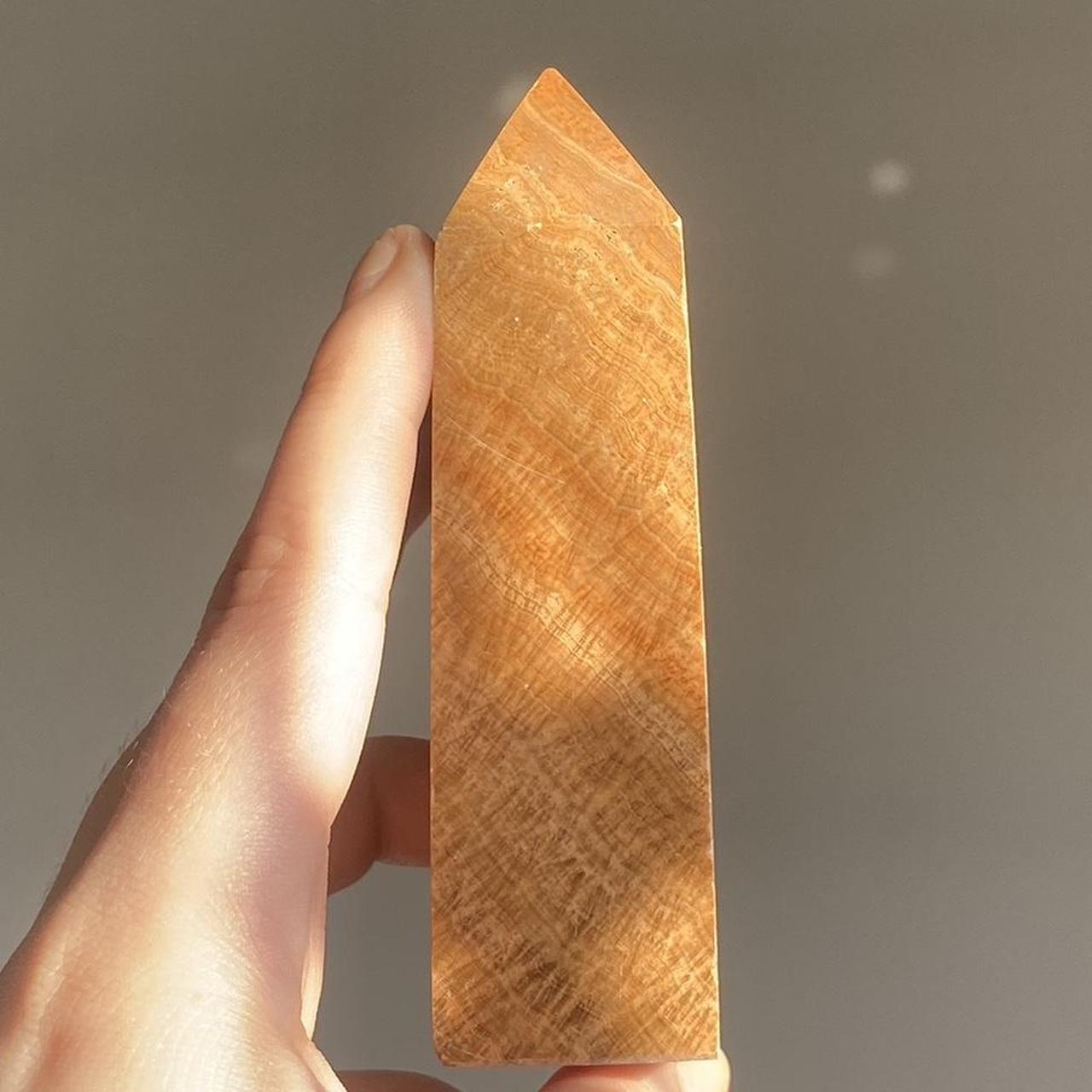 Unique orange Jasper tower with stunning... - Depop