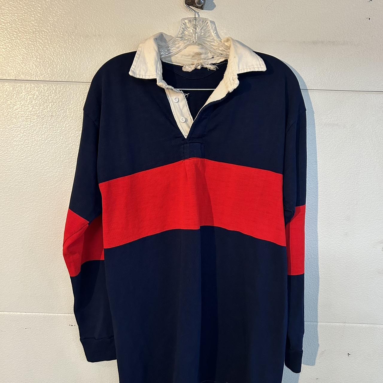Vintage 80s Canterbury Rugby Of New Zealand Polo... - Depop