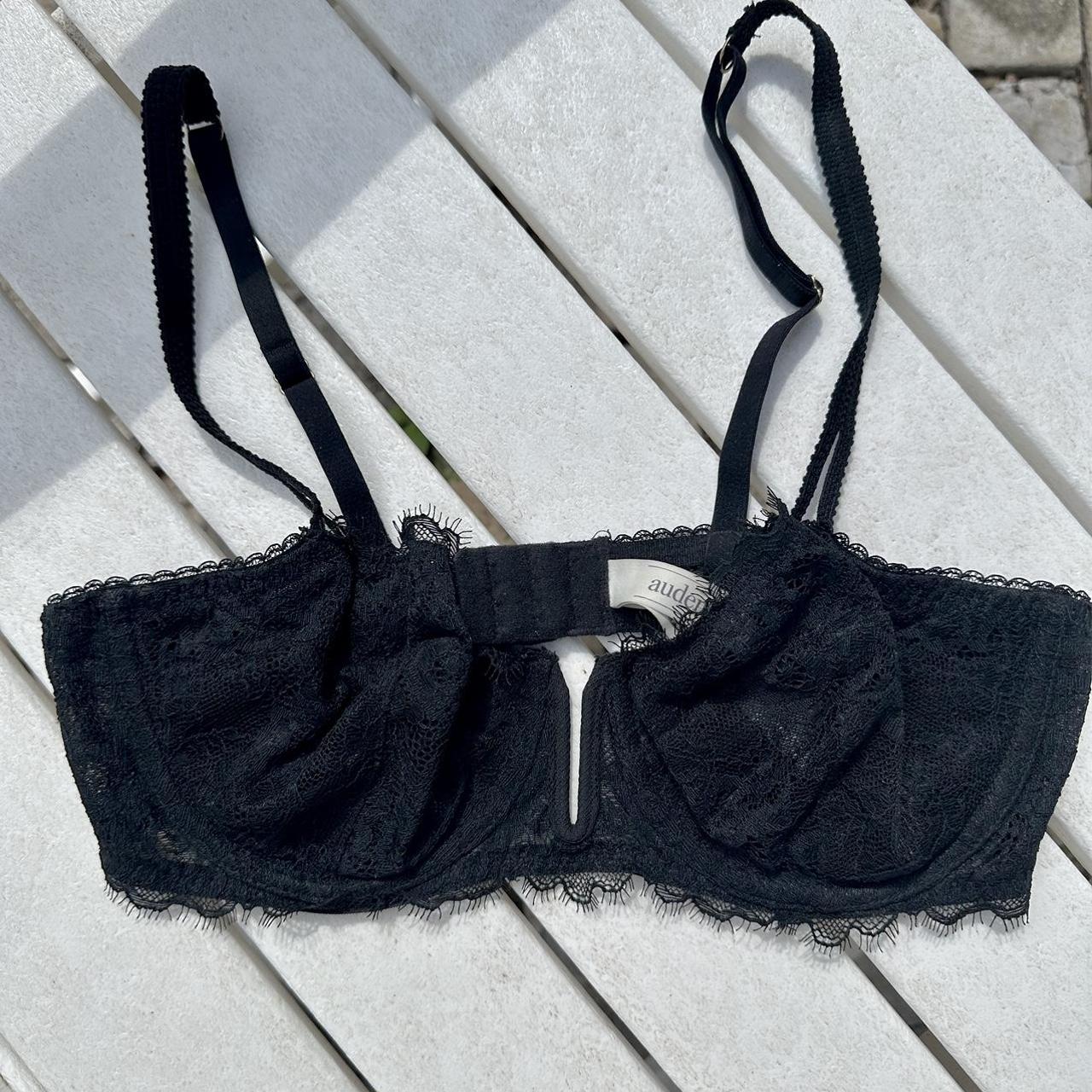 Black lace underwire bralette from Auden. CLEAN.... - Depop