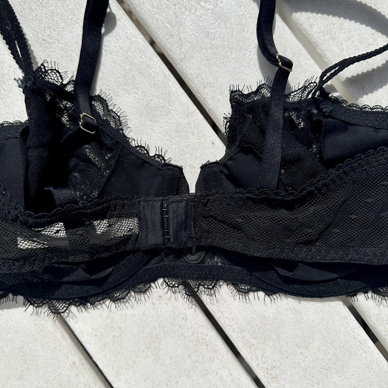 Black lace underwire bralette from Auden. CLEAN.... - Depop