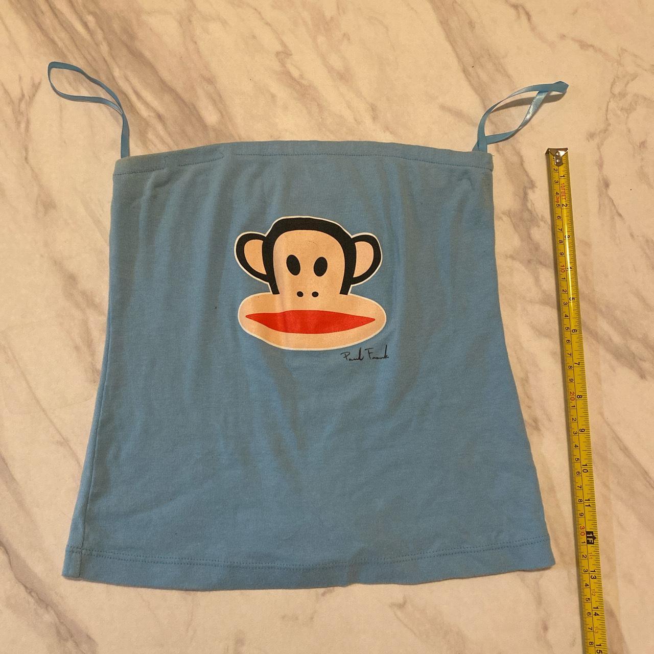 Paul frank Julius monkey baby blue tube top. Super... - Depop