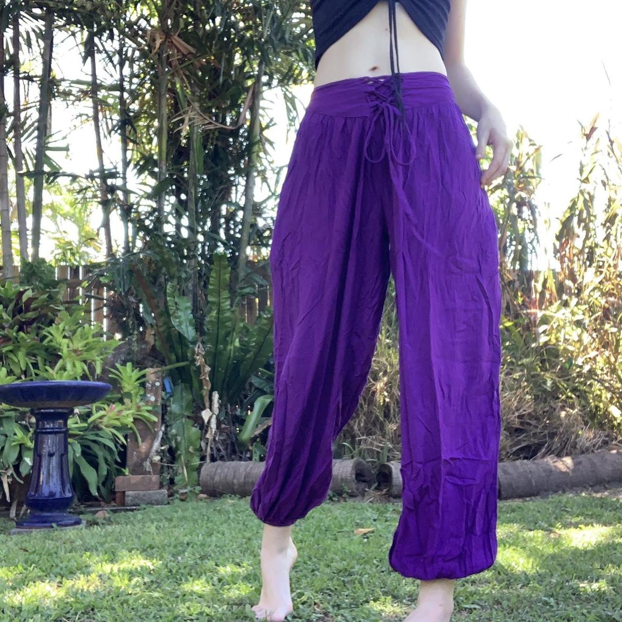 Purple harem pants 💜🦄 Bought new and worn like... - Depop