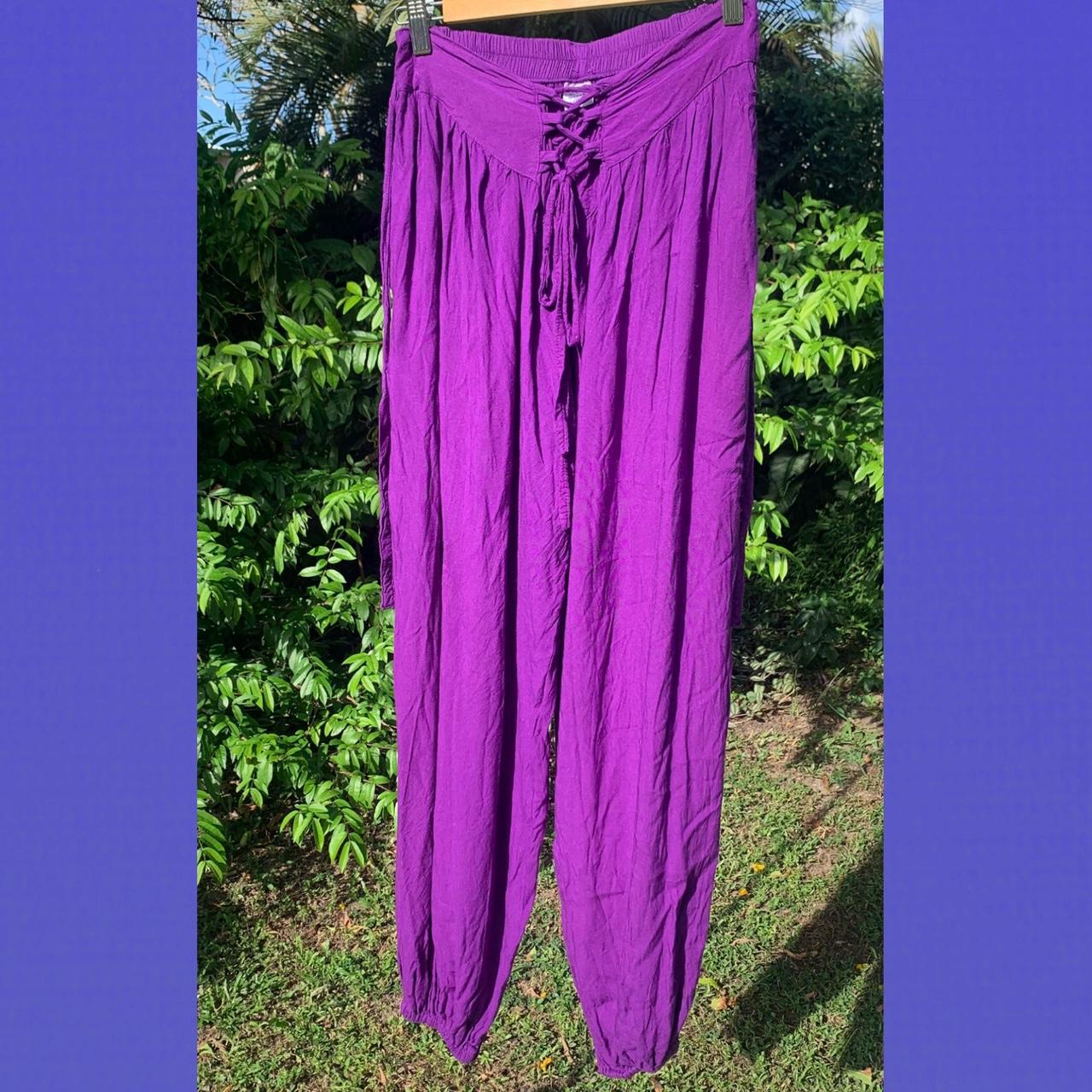 Purple harem pants 💜🦄 Bought new and worn like... - Depop