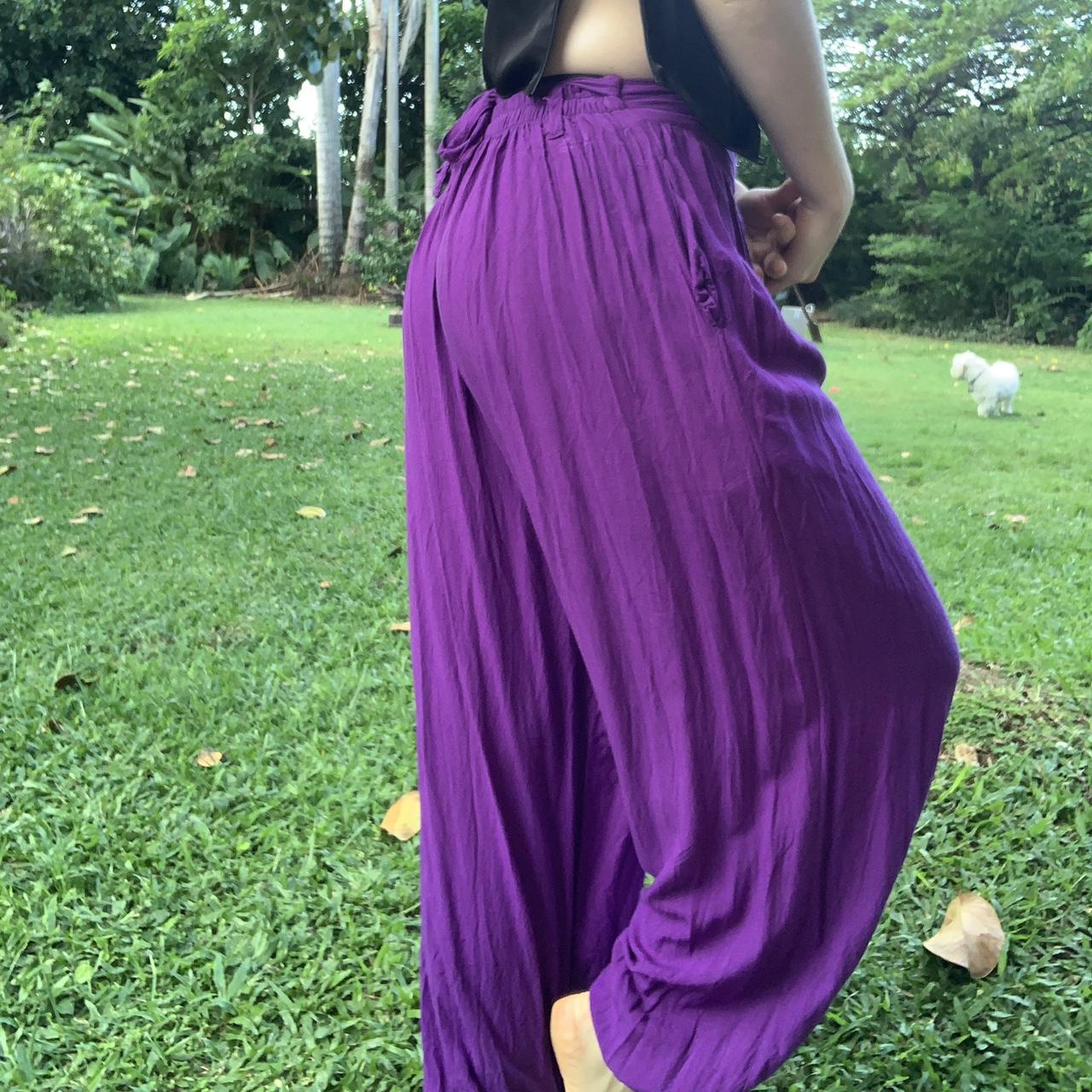 Purple harem pants 💜🦄 Bought new and worn like... - Depop