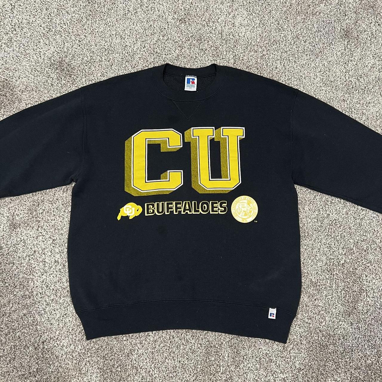 Vintage Russell Colorado Buffaloes University... - Depop