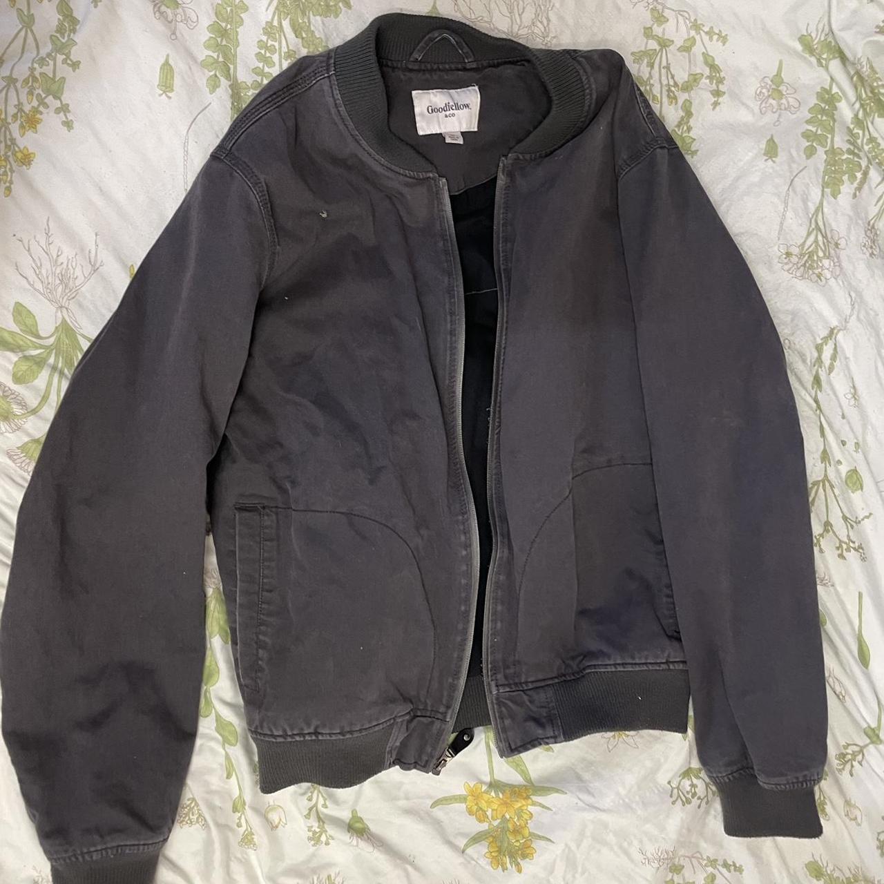 Goodfellow & Co. Men's Black and Grey Jacket | Depop