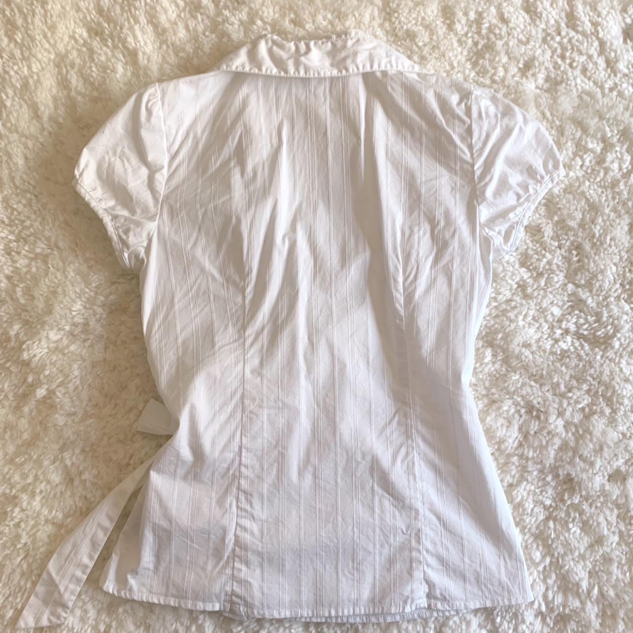 Ally B Women's White Blouse | Depop