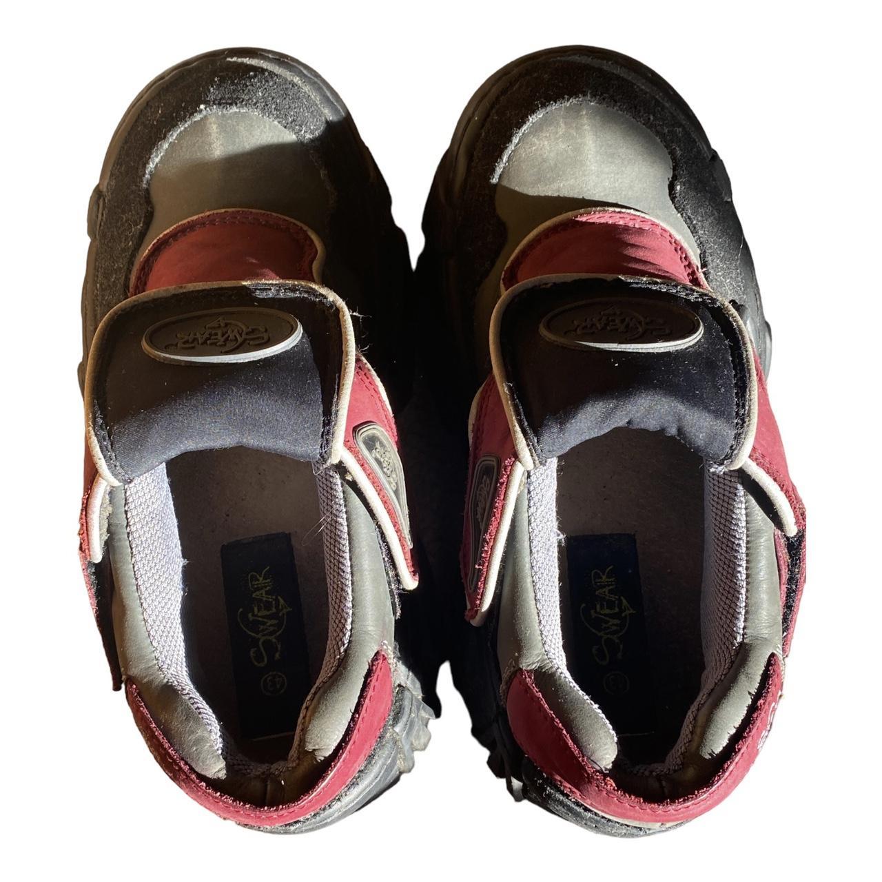 Swear London Men's Red and Black Boots | Depop