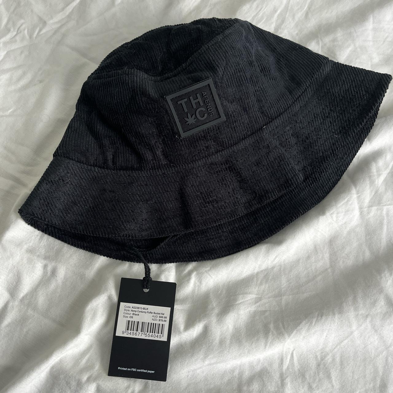 THC afends hemp corduroy puffer bucket hat new with... - Depop