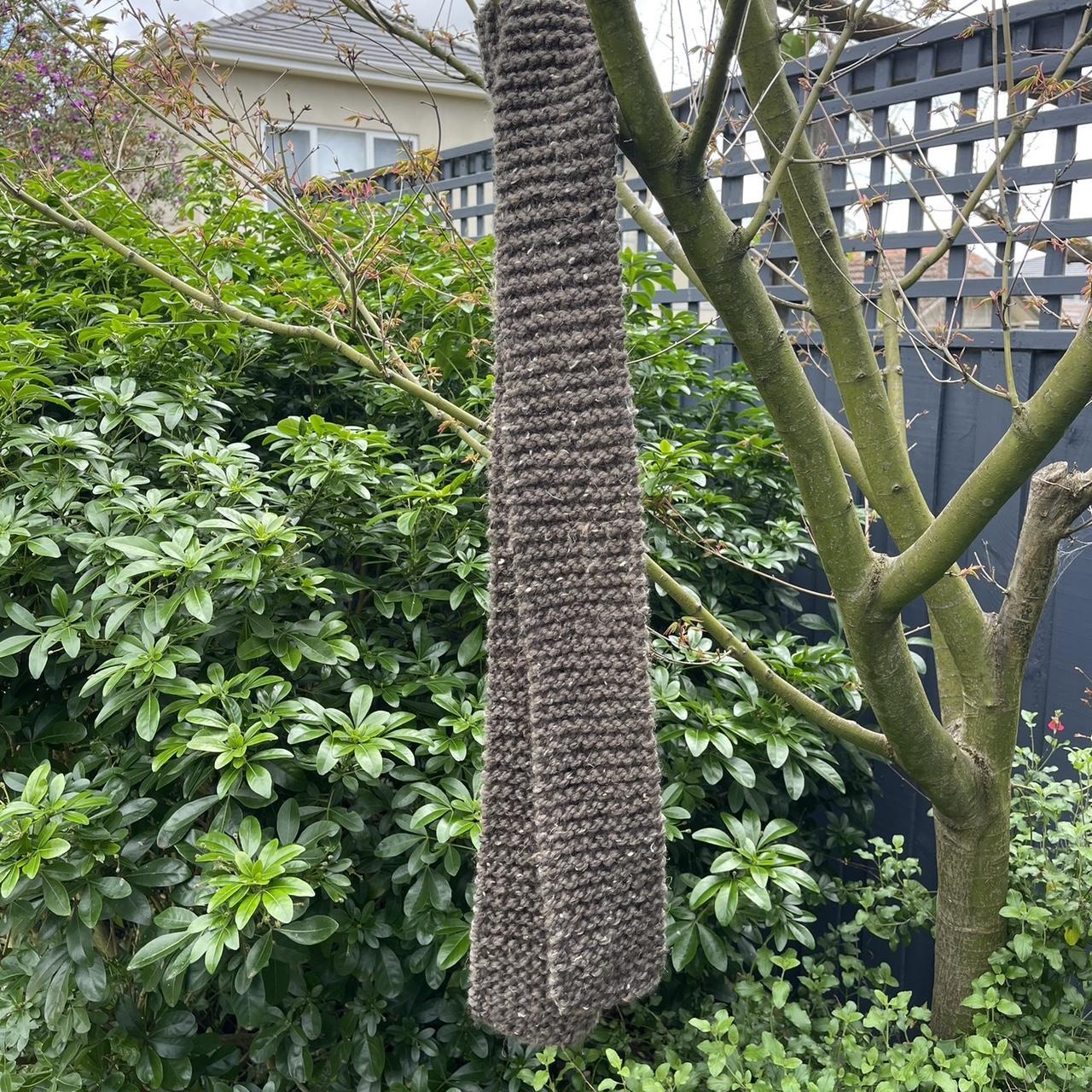 introducing: the chain mail scarf 🧡 hand knitted... | Depop