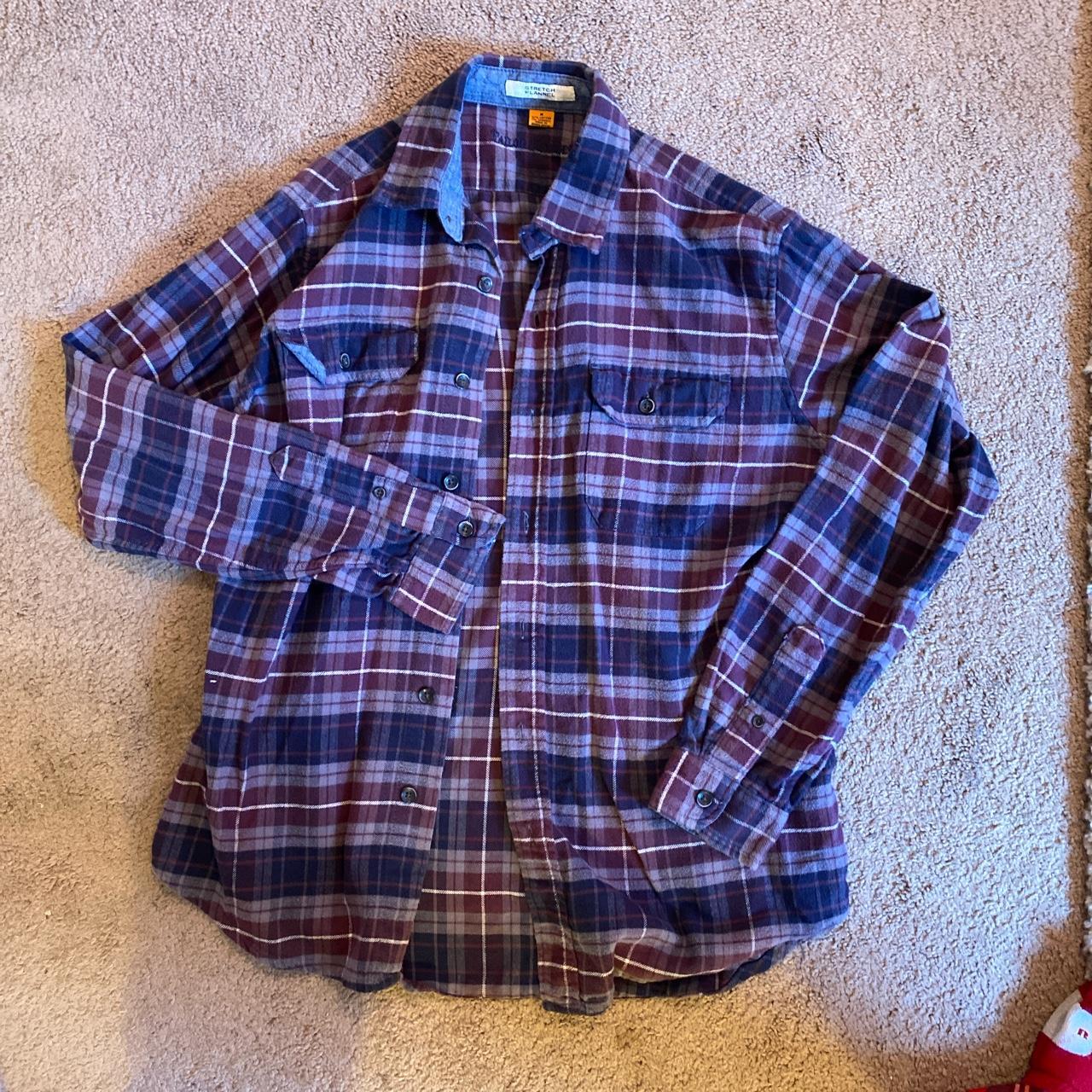 All shades of purple flannel only worn a few times... - Depop