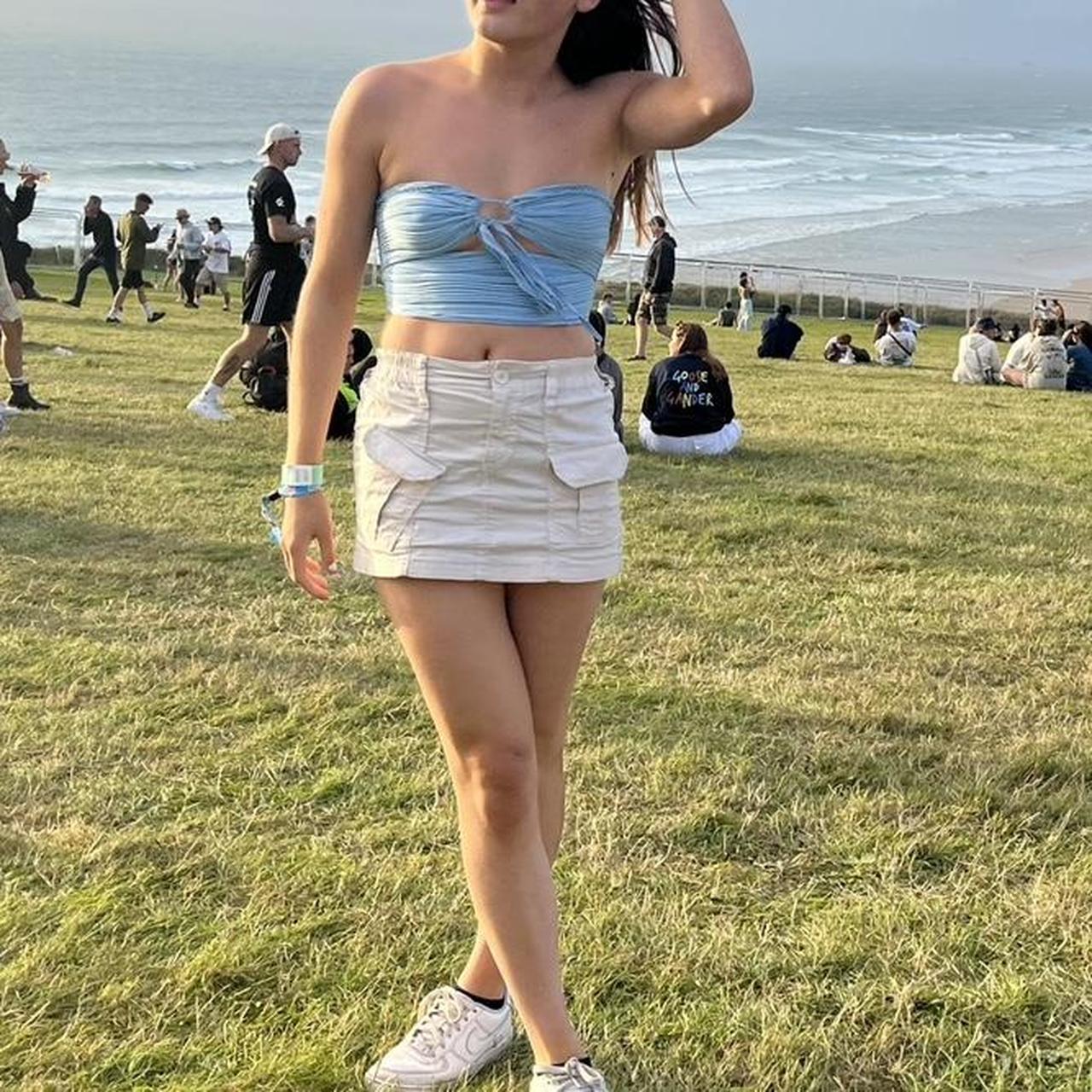 Blue bandeau with keyhole detail Perfect for... - Depop