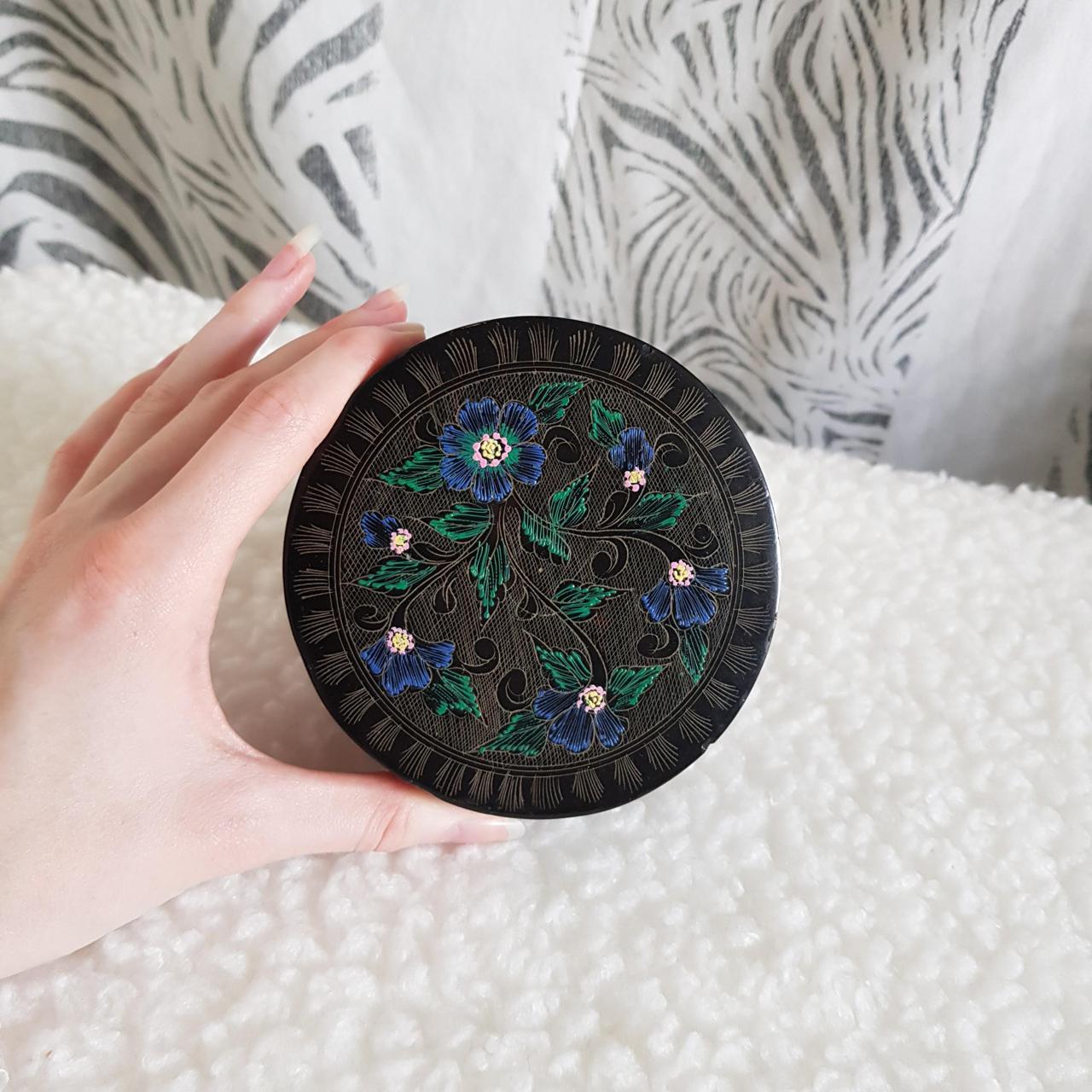 Vintage y2k gothic trinket box 🖤 Black wooden... | Depop