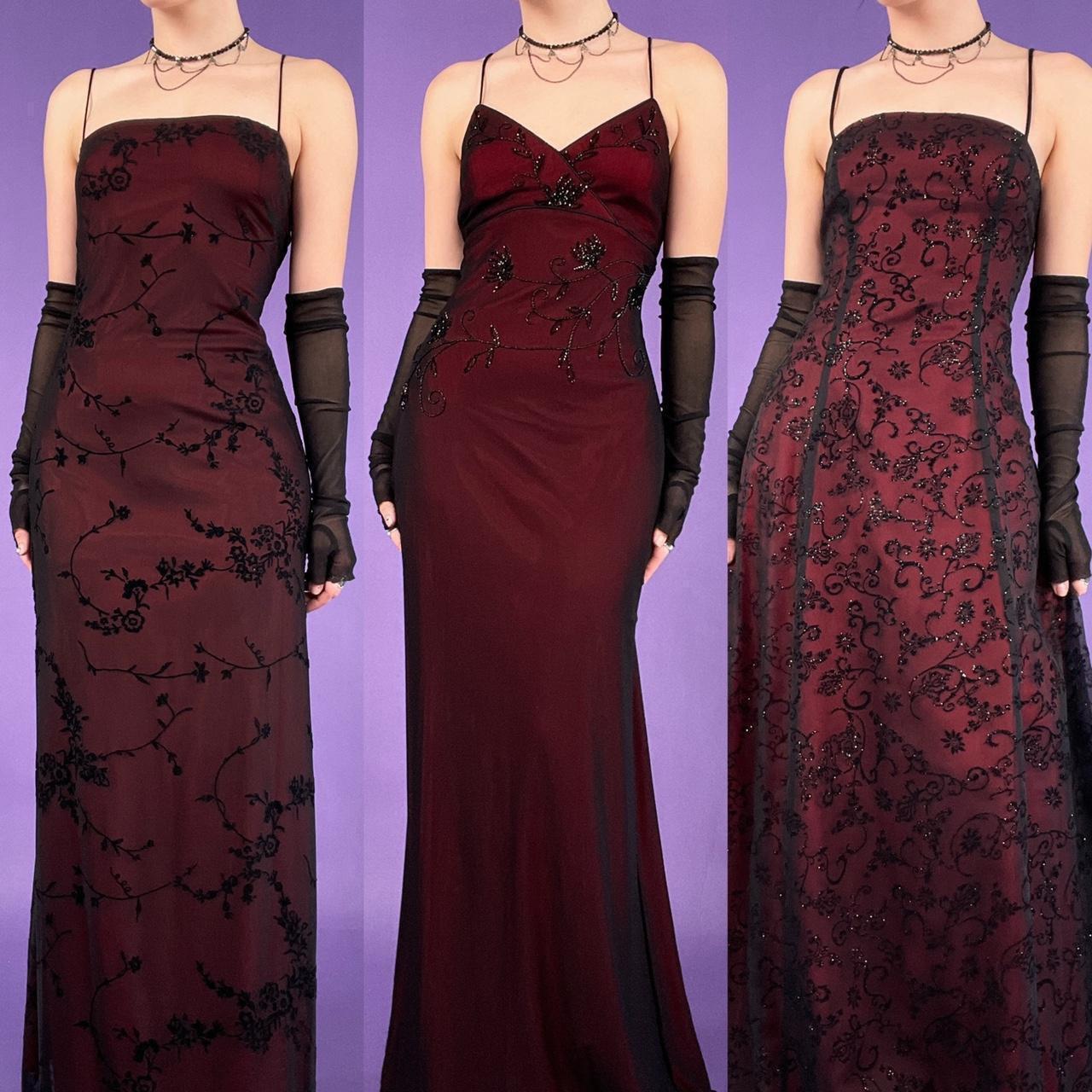 goth prom dress vintage y2k dresses available now!... - Depop