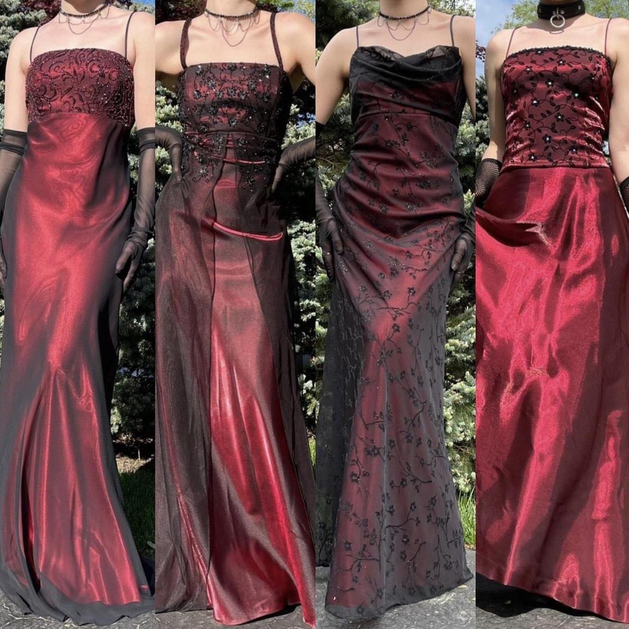 prom dress preview! #1 & #3 currently available 🖤... - Depop