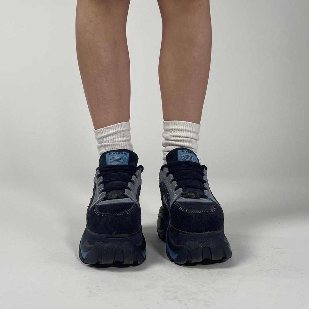 vintage sketchers platform sneakers 90s y2k... - Depop