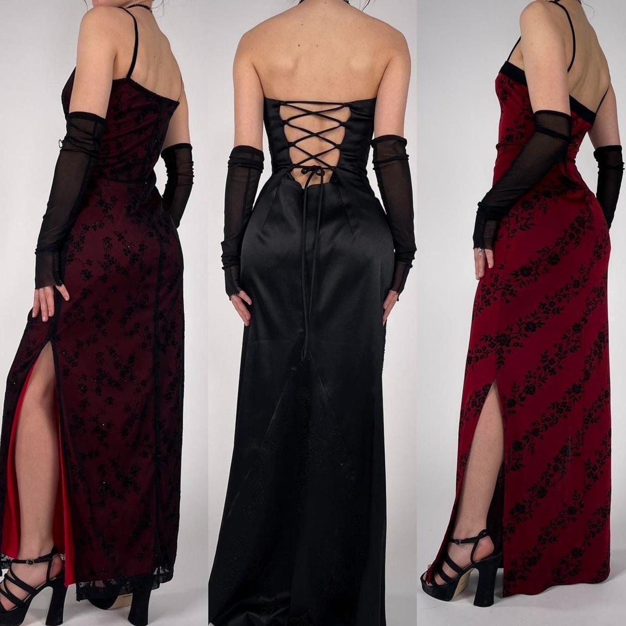vintage prom dress goth collection available & more... | Depop