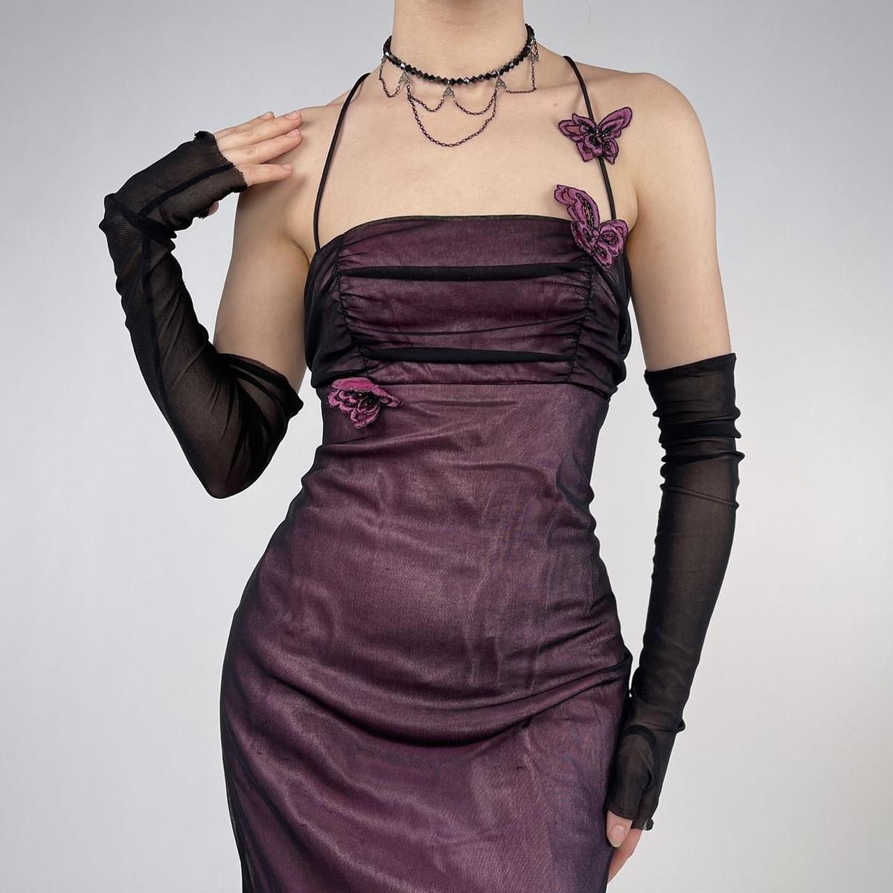 pink prom dress vintage y2k 90s prom dress grunge... - Depop