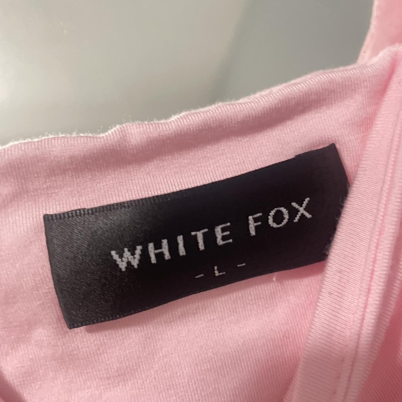 Baby pink white fox top Brand new never worn just... - Depop