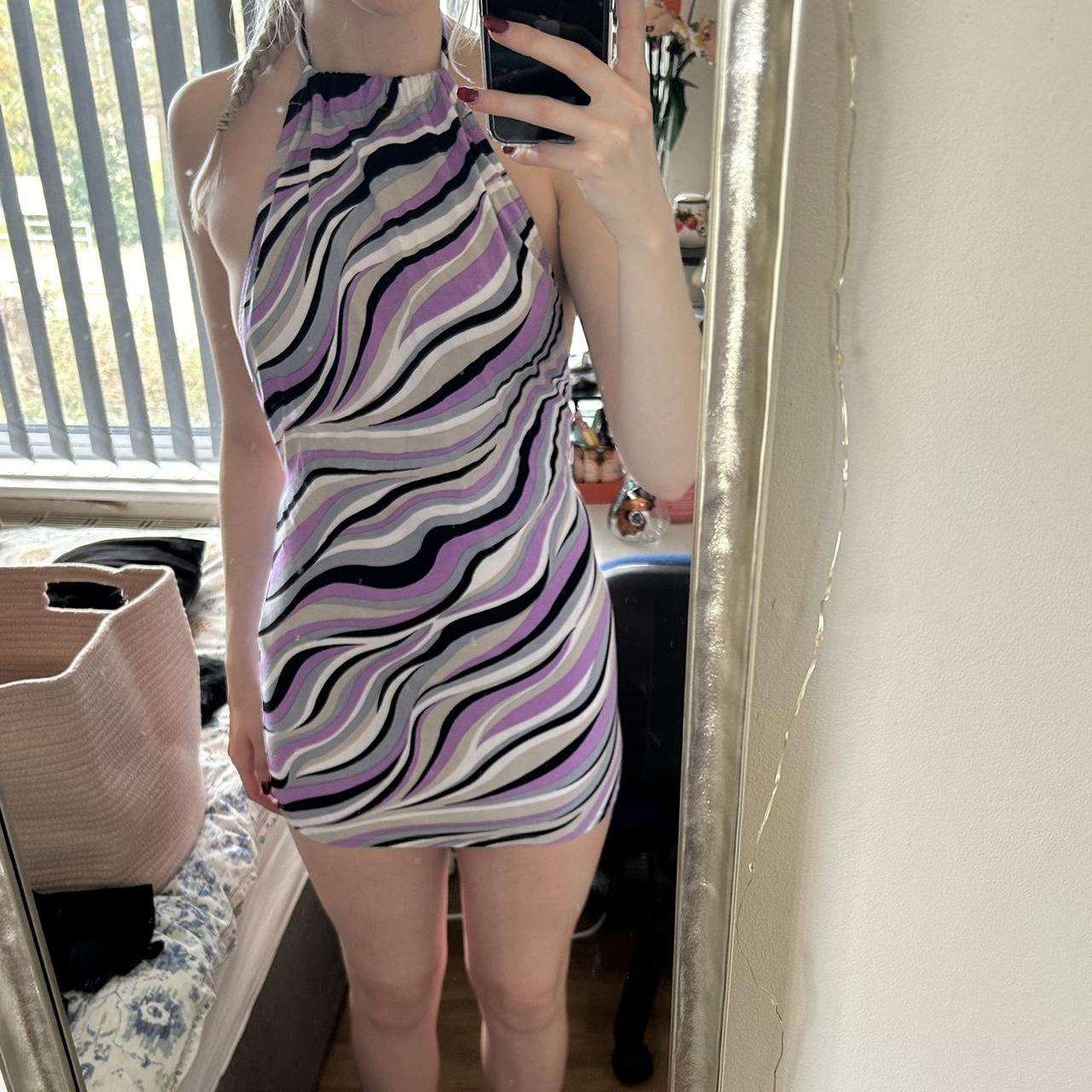 motel rocks purple black white grey swirl pattern... - Depop