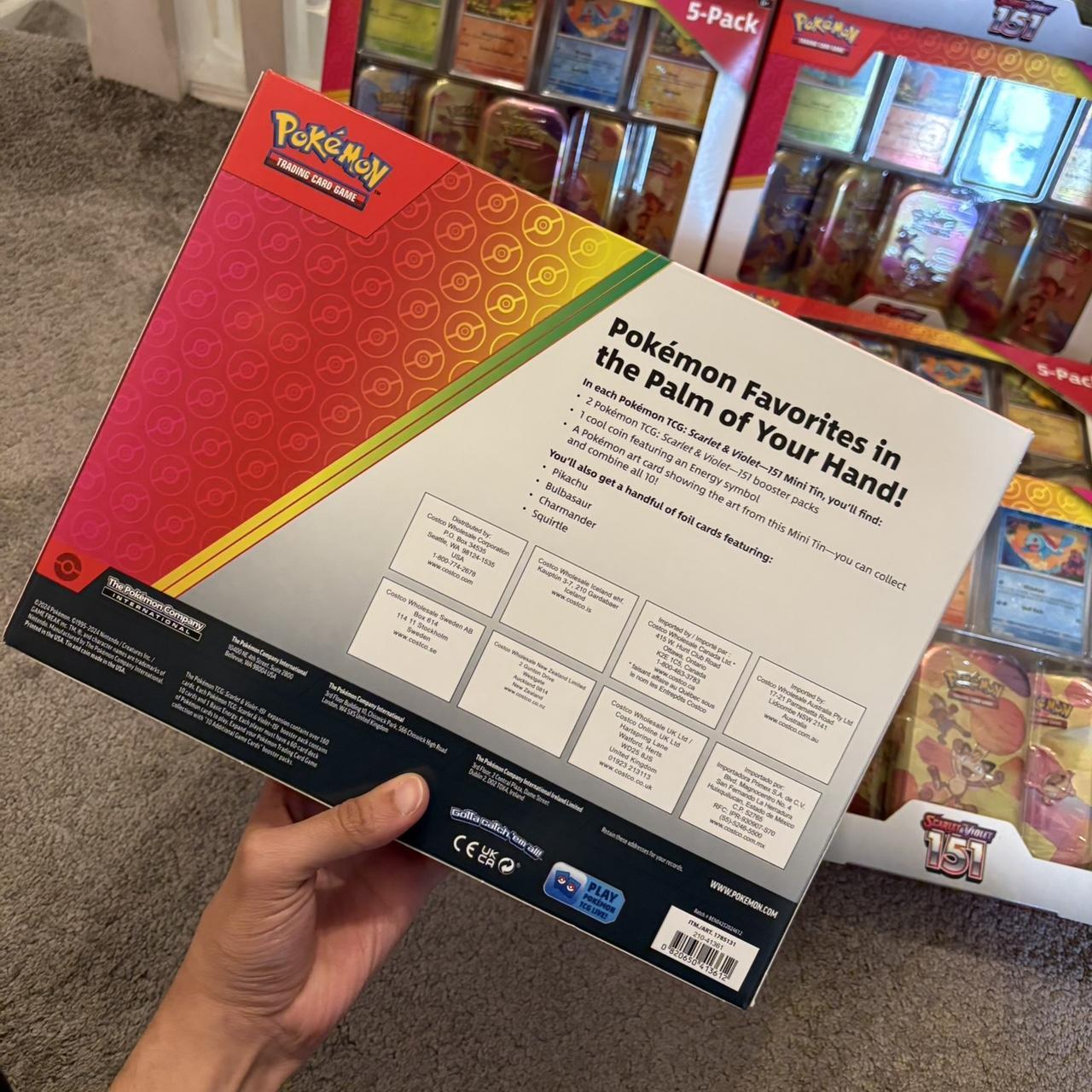 Pokemon 151 Costco 5-Pack Mini Tin Bundle -... | Depop