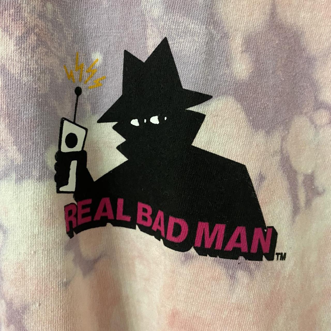 Real Bad Man tie dye tshirt. Perfect condition,... - Depop