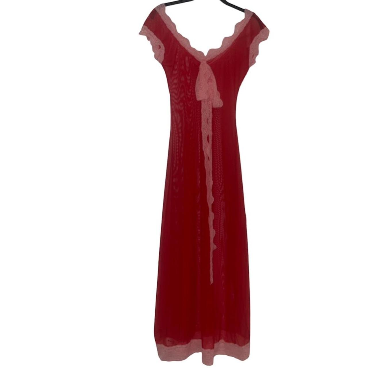 handmade to order “dolly” vintage style red mesh... | Depop