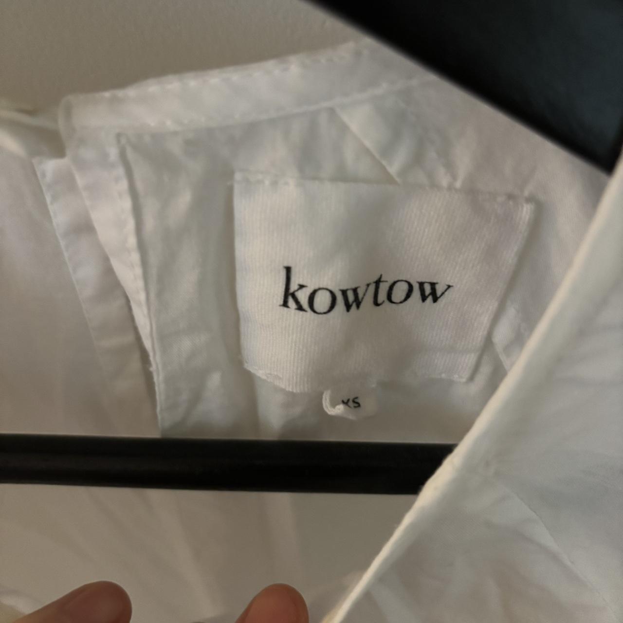 Kowtow white tunic top - Depop