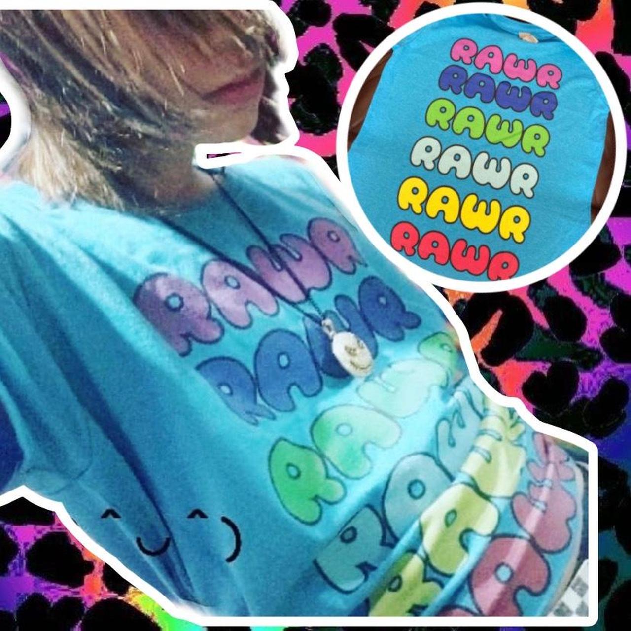 STACKED RAWR TEE BLUE COLOUR VERSION £25 but with... | Depop